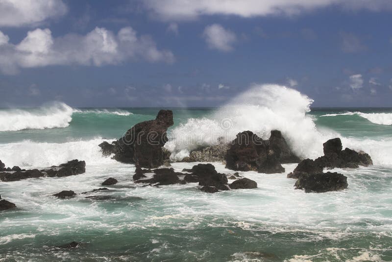 Angry Ocean stock photo. Image of rushing, beach, hawaii - 31954700