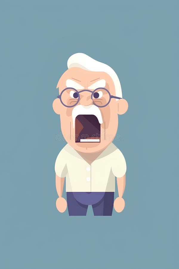 Old Grumpy Man Cartoon Stock Illustrations – 416 Old Grumpy Man Cartoon ...