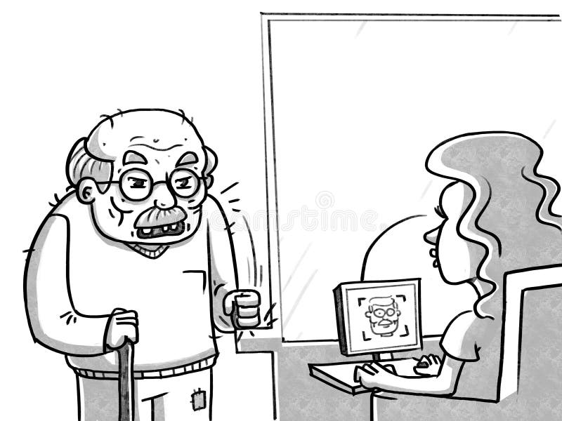 Old Women Talking Drawing Stock Illustrations – 83 Old Women Talking ...