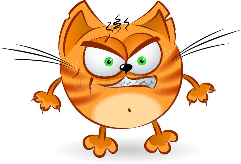 Angry Cartoon Orange Cat Stock Illustrations – 1,735 Angry Cartoon ...