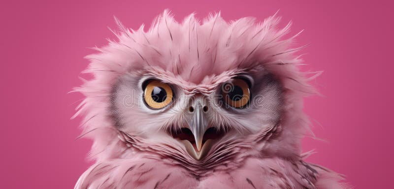 An Angry Owl Looking at the Camera Stock Image - Image of ornithology ...