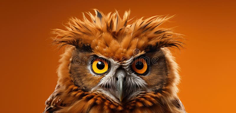 An Angry Owl Looking at the Camera Stock Photo - Image of intense, eyes ...