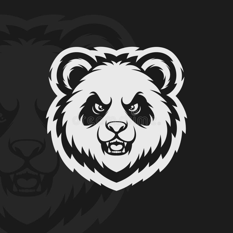 Angry Panda, Illustration Mascot Design Esport Stock Vector ...