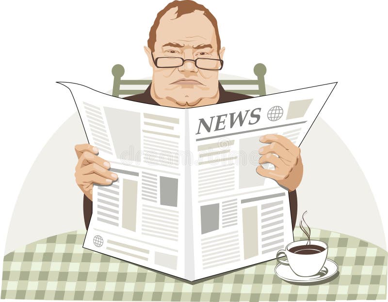 Angry with paper stock vector. Illustration of cartoon - 20693689