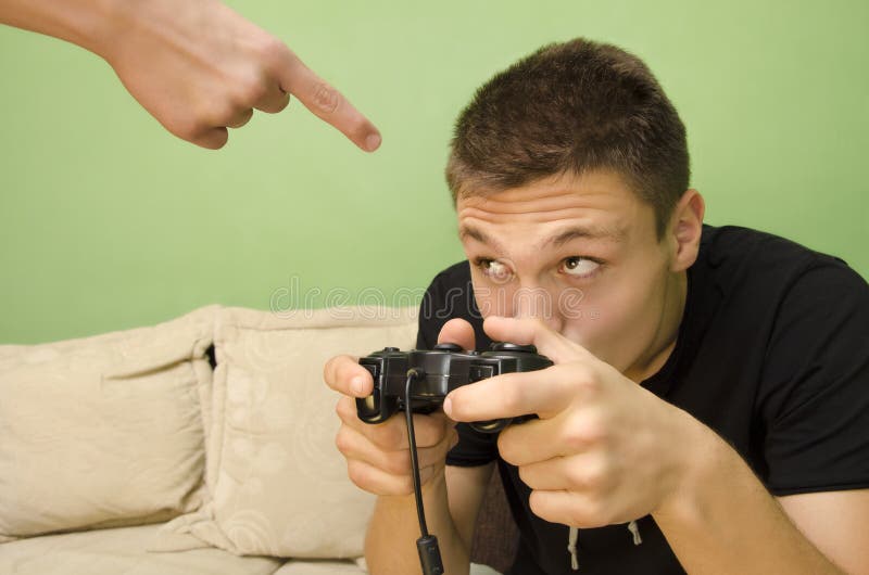 Playing Video Games Angry Parents Stock Photos - Free & Royalty-Free ...