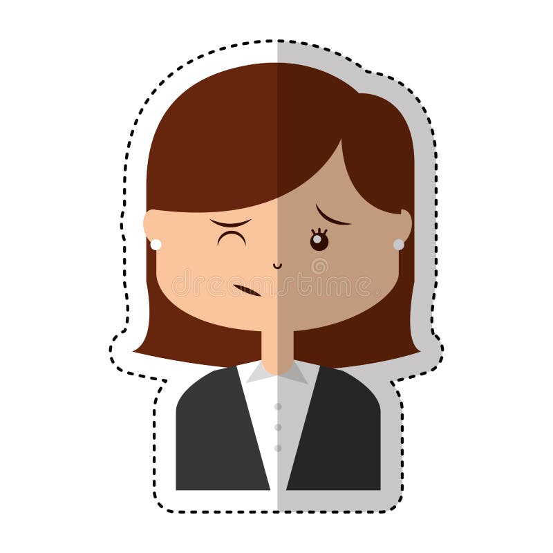 Angry Person Character Icon Stock Illustration - Illustration of ...