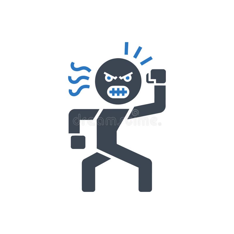 Angry Person Expression Icon Stock Vector - Illustration of sign, mood ...