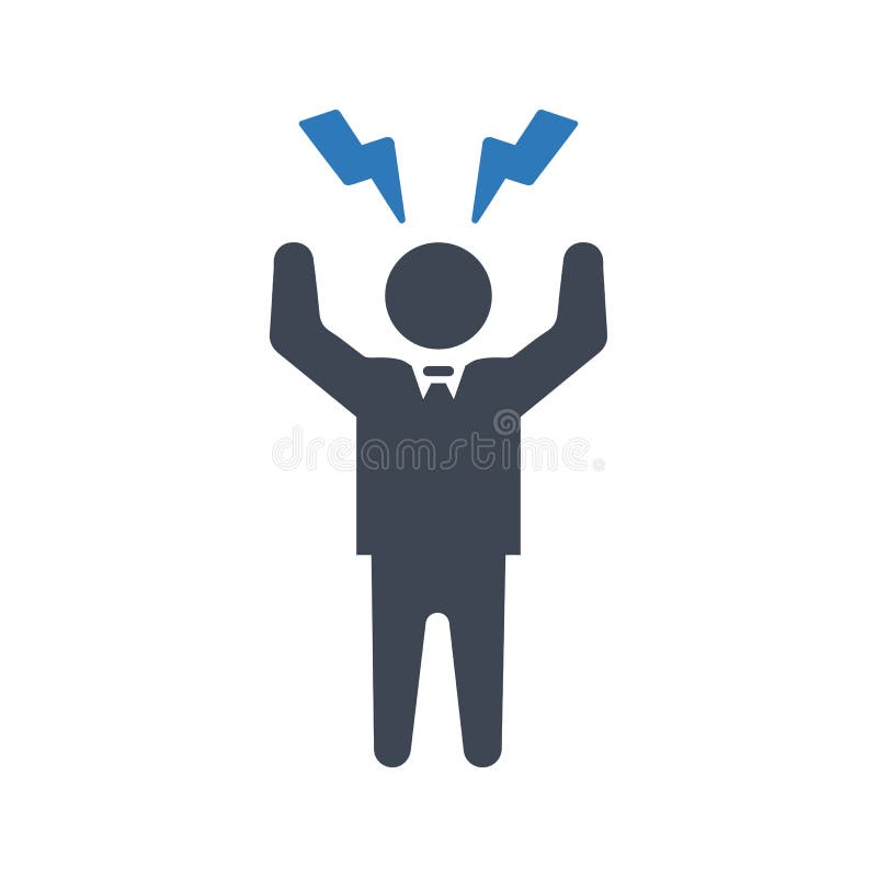 Angry Person Flat Vector Icon Stock Vector - Illustration of icon ...