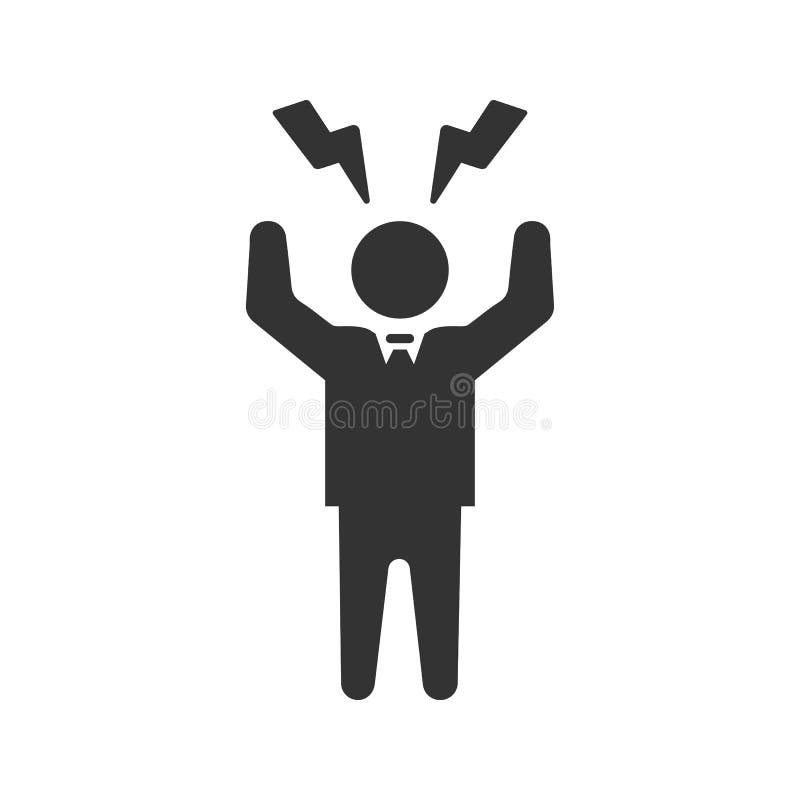 Angry Person Flat Vector Icon Stock Vector - Illustration of crazy ...