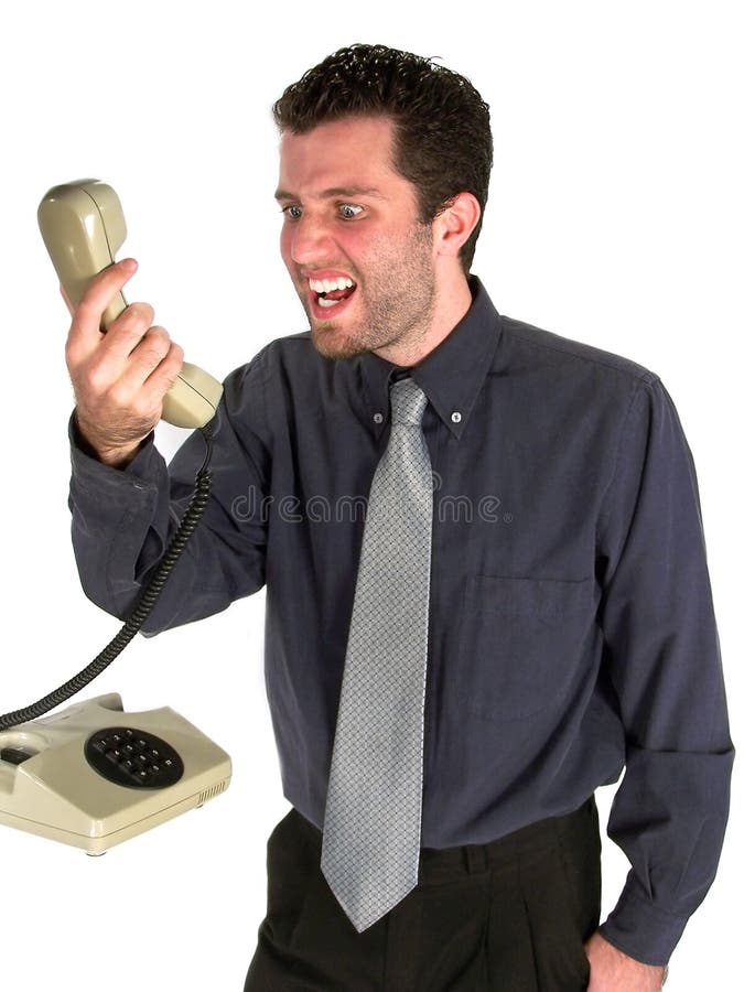 Angry at the phone stock photo. Image of connection, angry - 1171130