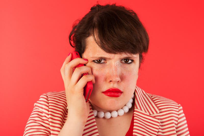 Angry Phone Call on the Smartphone Stock Image - Image of call ...
