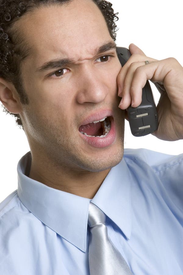 Angry Phone Man stock photo. Image of professional, businessman - 1916976
