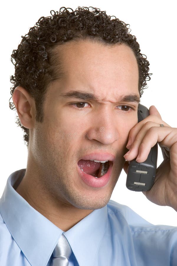 Angry Caller stock photo. Image of girl, emotion, unhappy - 1590678