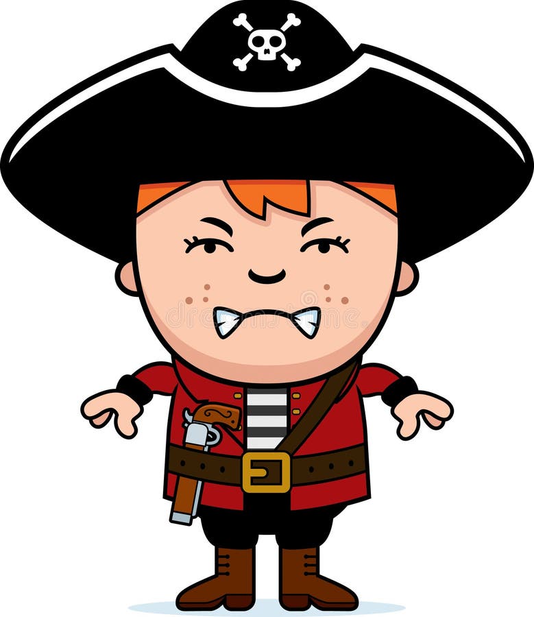 Angry Pirate Boy stock vector. Illustration of clipart - 47526878