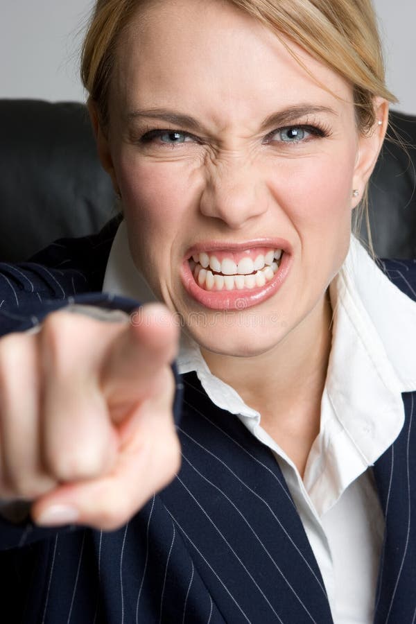 Angry Pointing Person stock photo. Image of business, point - 9185236