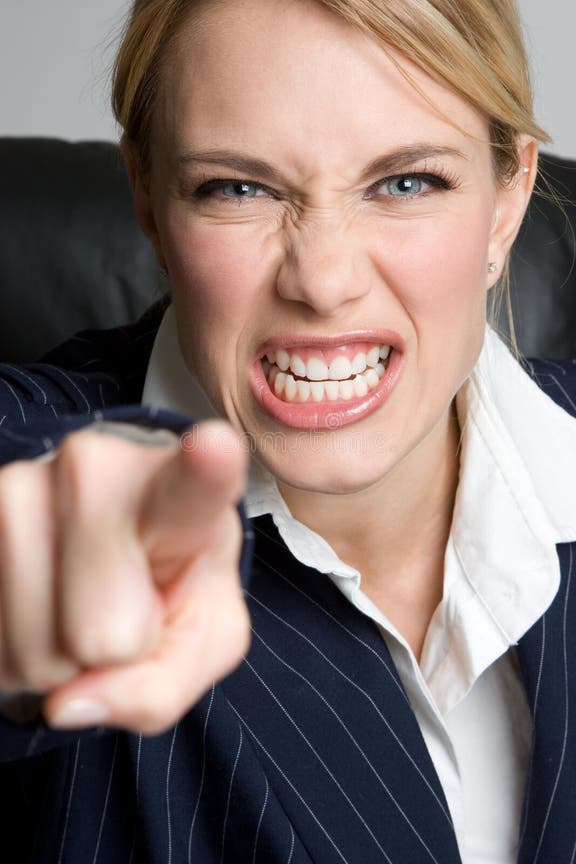 Angry Pointing Person stock photo. Image of business, point - 9185236