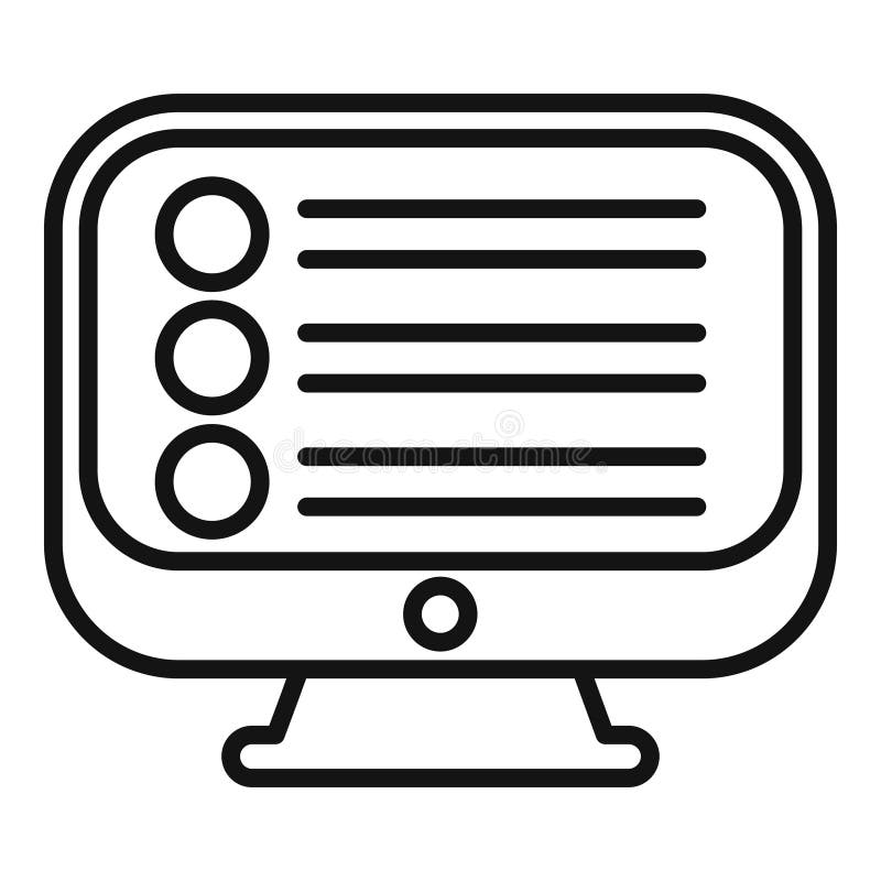 Angry Poor User Online Icon Outline Vector. Satisfaction Level Stock ...