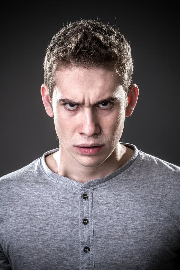 Portrait of a Normal Boy Holding His Breath Stock Photo - Image of face ...