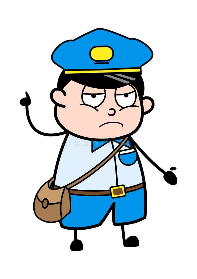 Angry Postal Worker Talking Cartoon Stock Illustration - Illustration ...