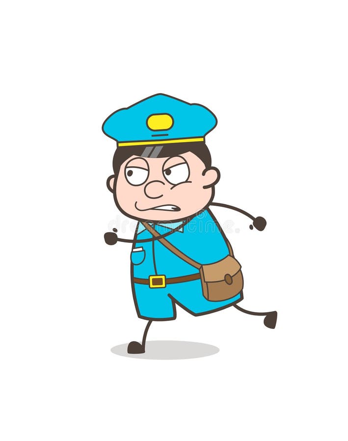 Aggressive Postman in Very Angry Mood Vector Stock Illustration ...