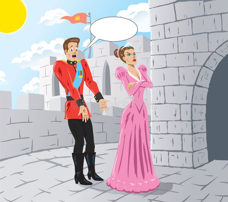 Angry Princess stock vector. Illustration of duchess - 25882875