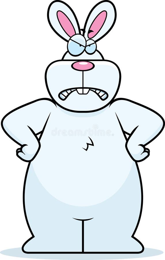 Angry Rabbit stock vector. Illustration of furious, cartoon - 11920980