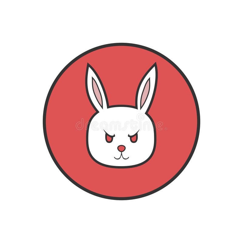 Angry rabbit draw stock vector. Illustration of rebellion - 265880238