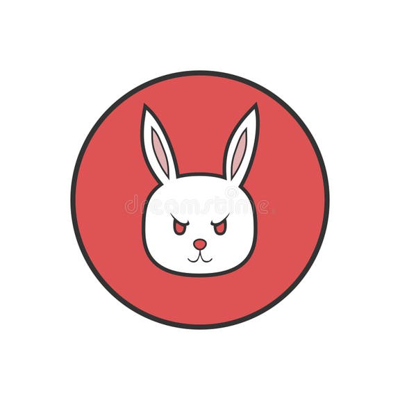 Angry rabbit draw stock vector. Illustration of rebellion - 265880238