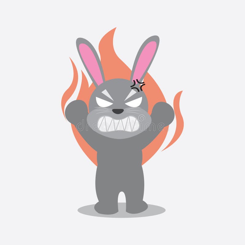 Angry Rabbits Stock Illustrations – 70 Angry Rabbits Stock ...