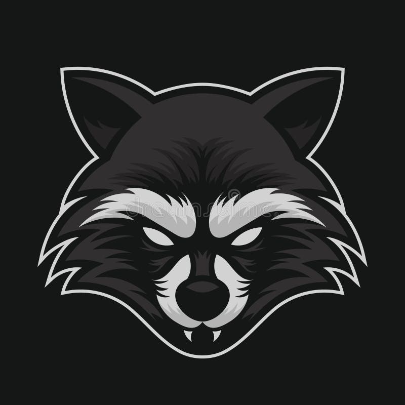 Angry Raccoon Logo. Mascot Design Stock Vector - Illustration of ...