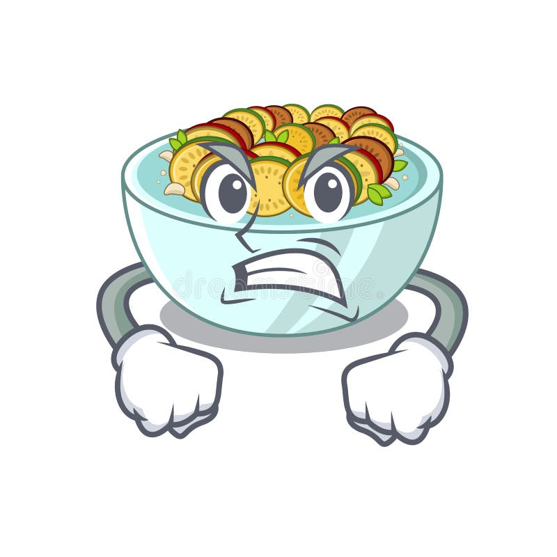 Angry Ratatouille Isolated with in the Cartoon Stock Vector ...