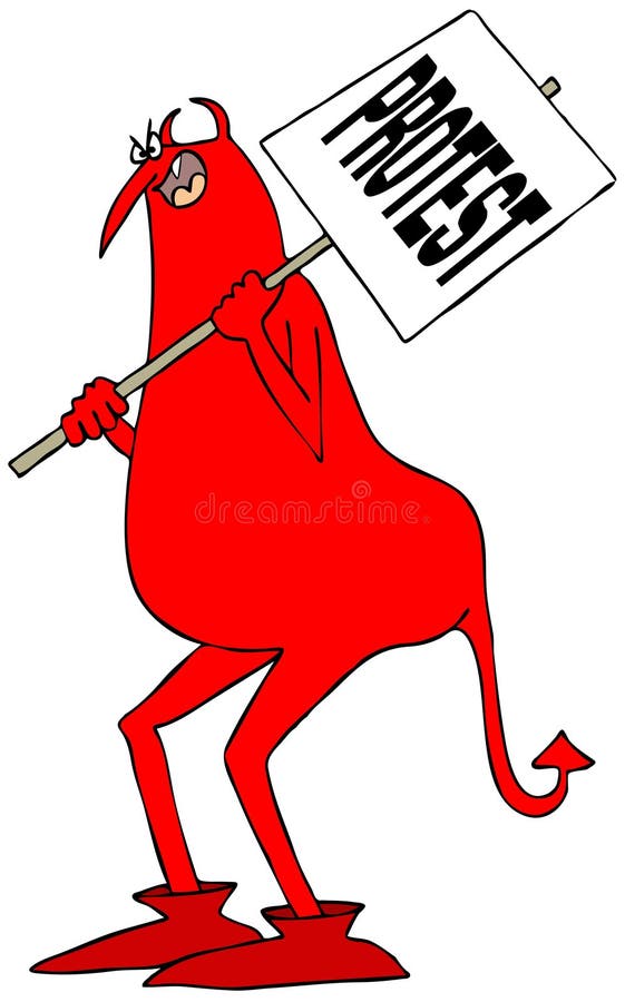 Angry protest stock illustration. Illustration of copy - 14430100