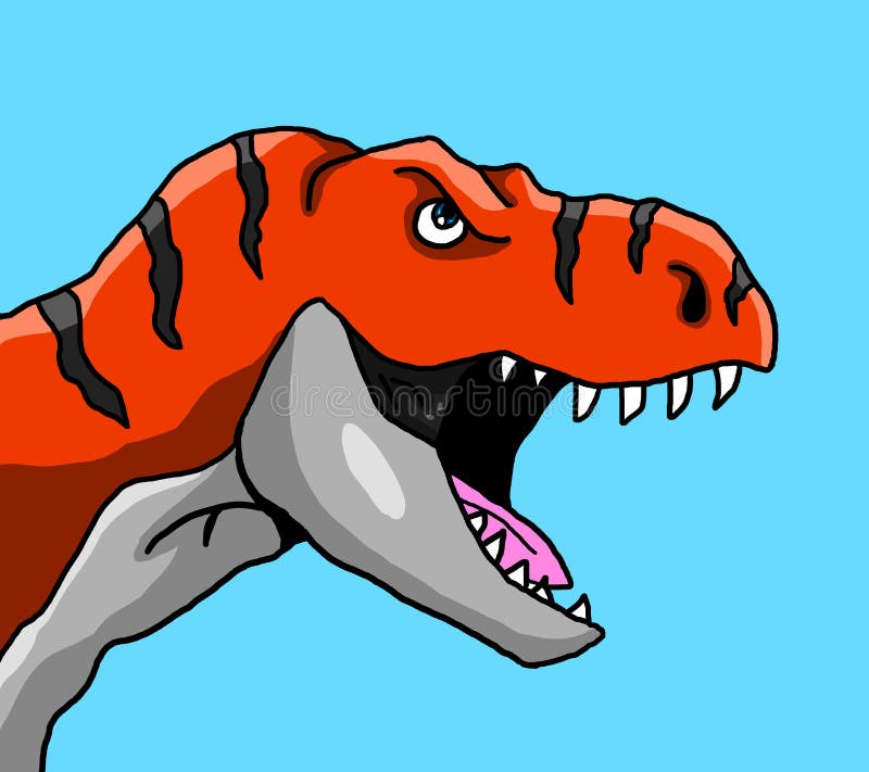 Angry Red T Rex stock illustration. Illustration of fantasy - 111498277
