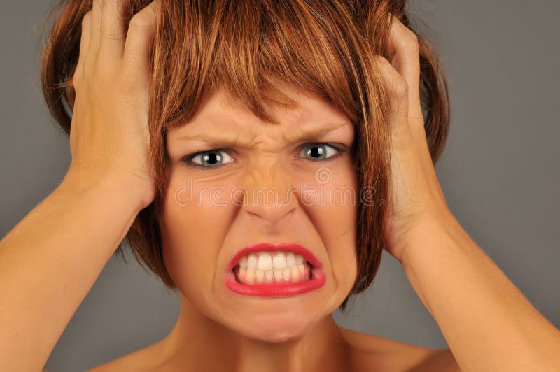 Angry Redhead stock image. Image of mean, outraged, close - 7637367