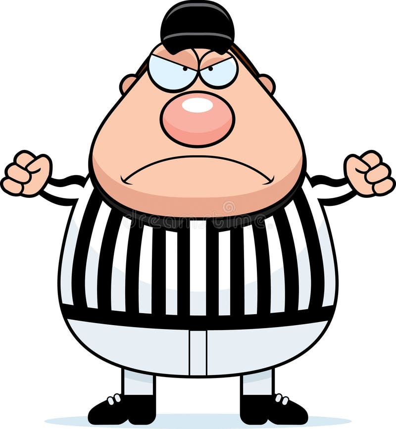 Angry Referee stock vector. Illustration of uniform, official - 15049126