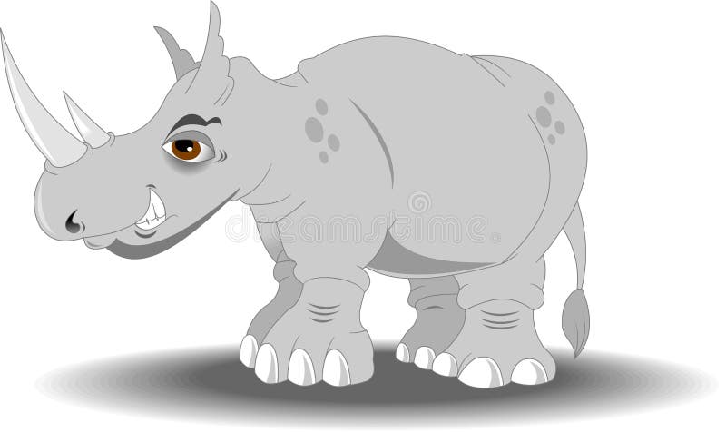 Angry rhino stock illustration. Illustration of angry - 85604449