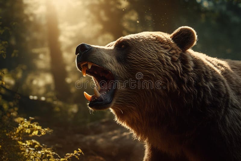 Angry Roaring Alligator, Generative Ai Stock Illustration ... Angry Roaring Alligator, Generative Ai Stock Illustration ...