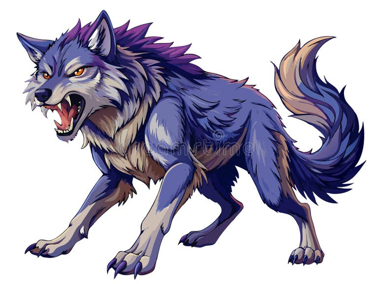 Wolf Aggression Stock Illustrations – 1,138 Wolf Aggression Stock ...