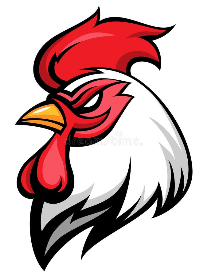 Angry rooster stock vector. Illustration of wild, angry - 39863566