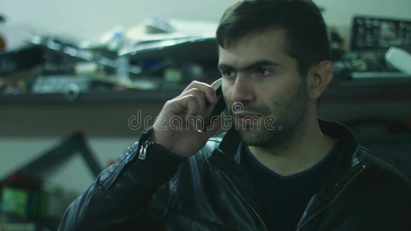 Angry and sad man stock video. Video of restoran, handsome - 206843817