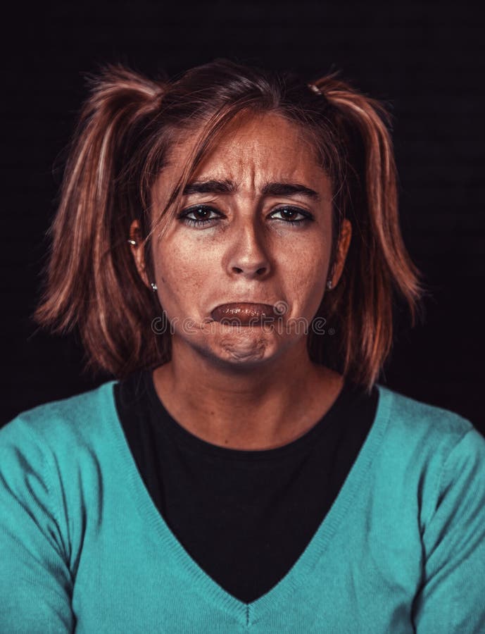 Angry and sad woman stock image. Image of girl, frustrated - 136546127
