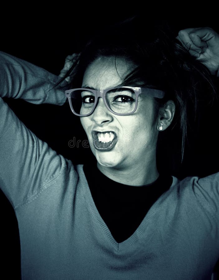 Angry and sad woman stock image. Image of beautiful - 136546289