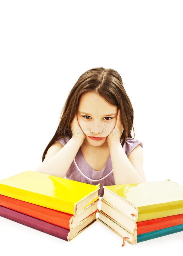 Angry Schoolgirl With Learning Difficulties Stock Image - Image of ...