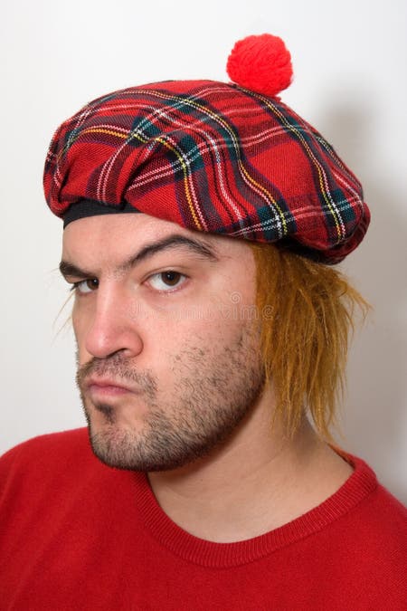 Angry Scottish Man stock photo. Image of tough, redhead - 8341504