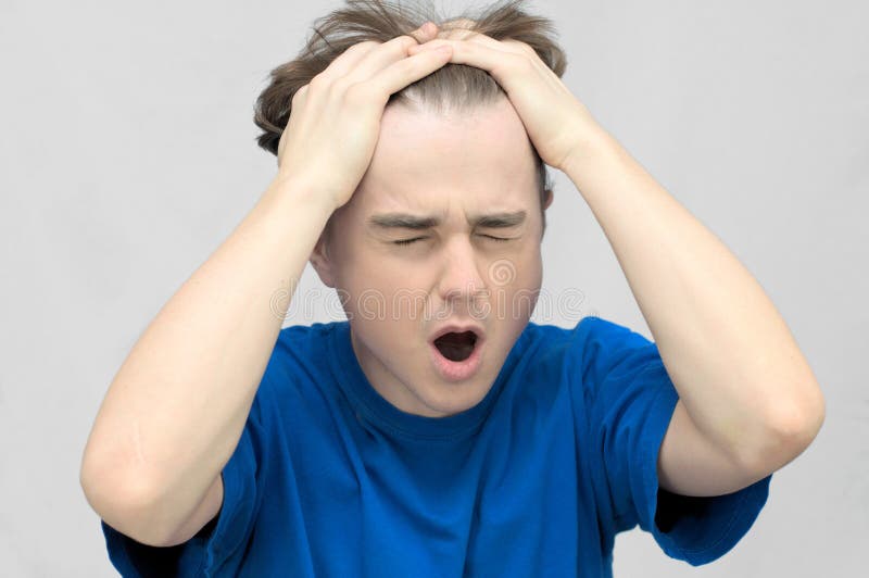 Angry screaming man stock photo. Image of expression - 38802978