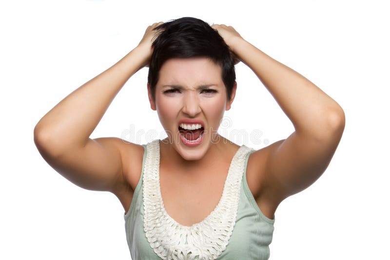 Angry Screaming Woman stock image. Image of face, girl - 18256919