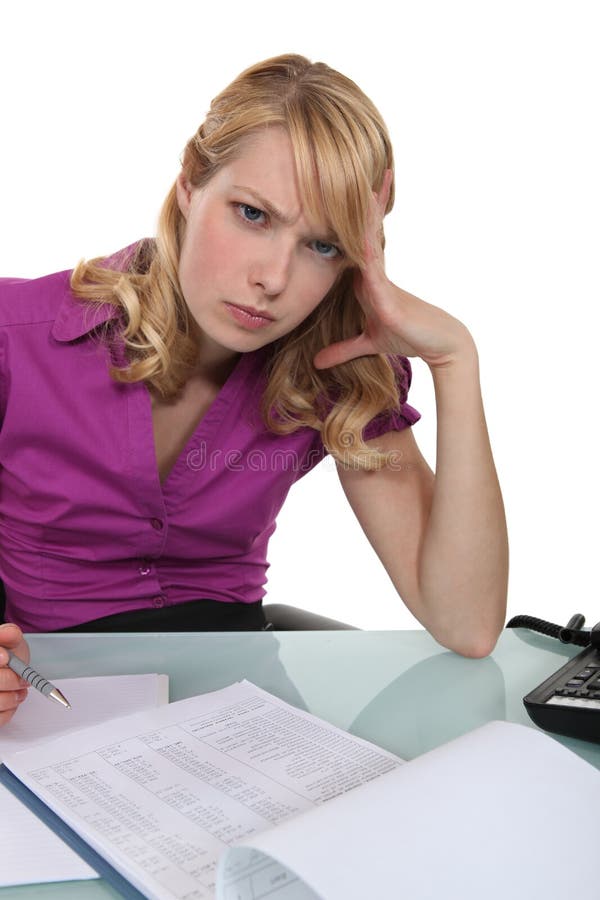 Angry secretary stock photo. Image of mature, secretary - 32242010