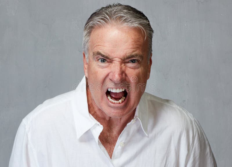 Angry senior man stock image. Image of mind, fury, casual - 91228879