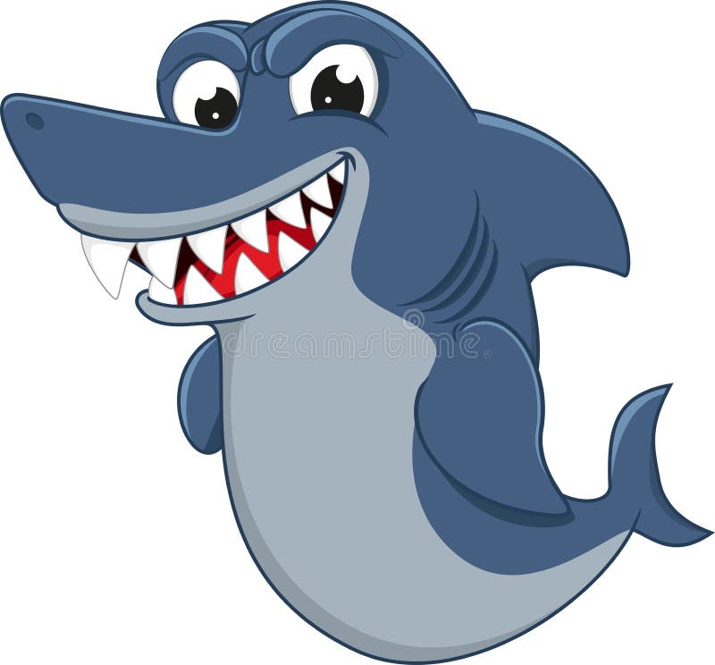 Angry Shark stock vector. Illustration of fish, movement - 29294797