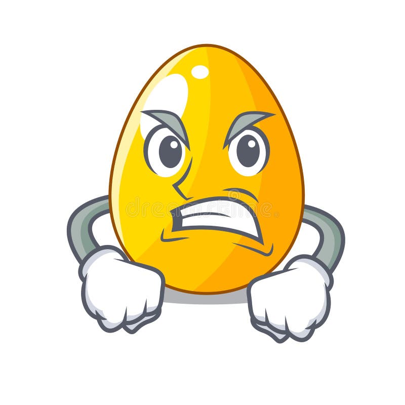 Angry Egg Character stock vector. Illustration of crack - 36414726